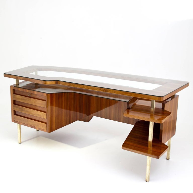 Executive Desk, Italy, Mid-20th Century For Sale at 1stDibs