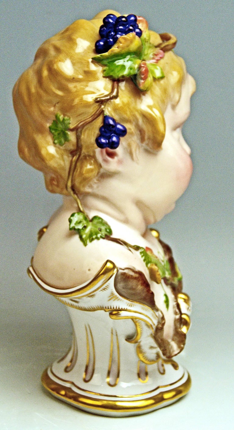 Meissen Child Bust Season Figurine Autumn Fall Model K 177, Schwabe ...
