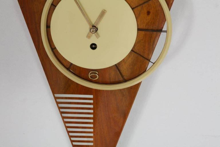 Very Rare Mid-Century Asymmetric Triangle Wall Clock, Vienna, 1950 at ...