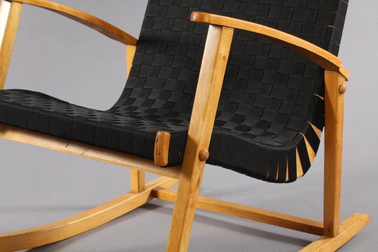 Comfortable Rocking Chair Attributed to Jens Risom, 1950 For Sale at ...