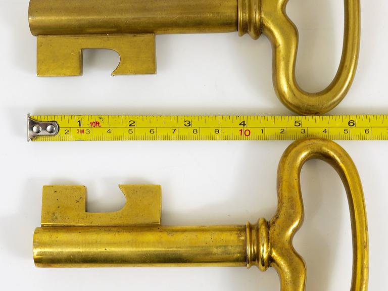 Big Carl Auböck Extra Large Brass Key Cork Screw, Bottle Opener ...
