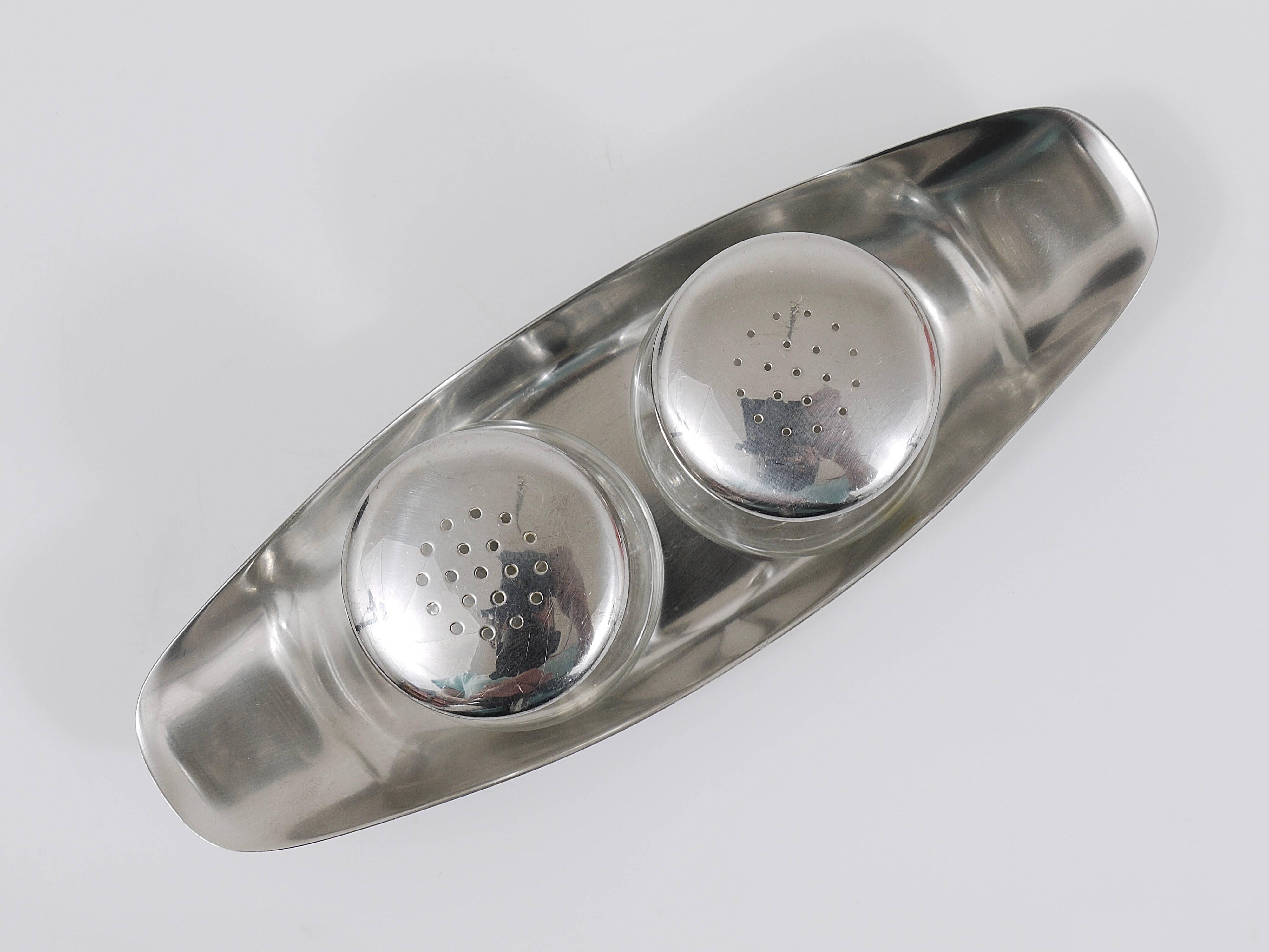 Wilhelm Wagenfeld Mid-Century Salt and Pepper Shakers by WMF, Germany ...