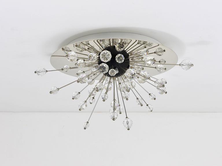Up to Two Lobmeyr Metropolitan Opera Sputnik Met Crystal Scones Flush ...