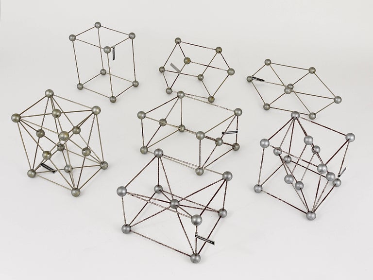 Set of Seven Different Scientific Crystal Molecular Models from the ...