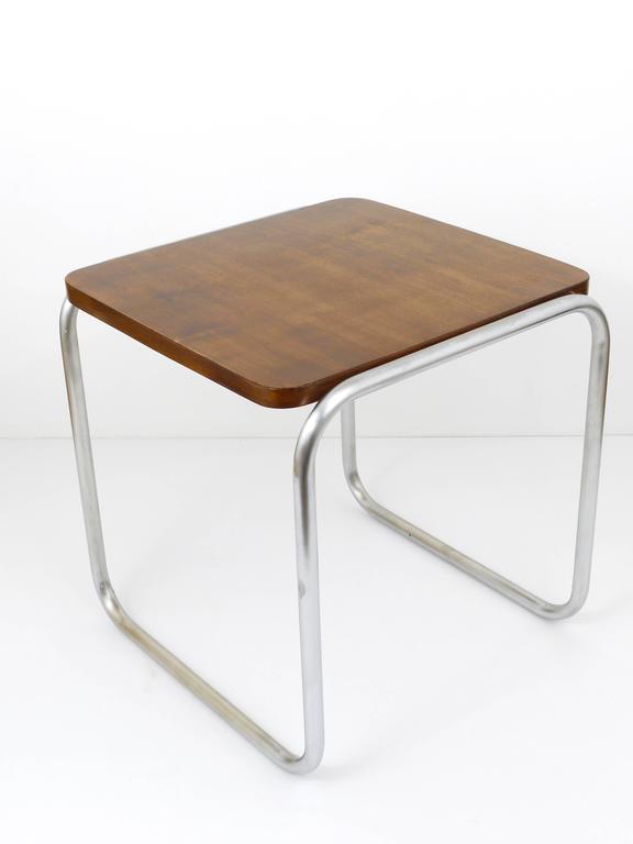 German Bauhaus Tubular Steel Side Table or Stool, 1930s at 1stDibs ...