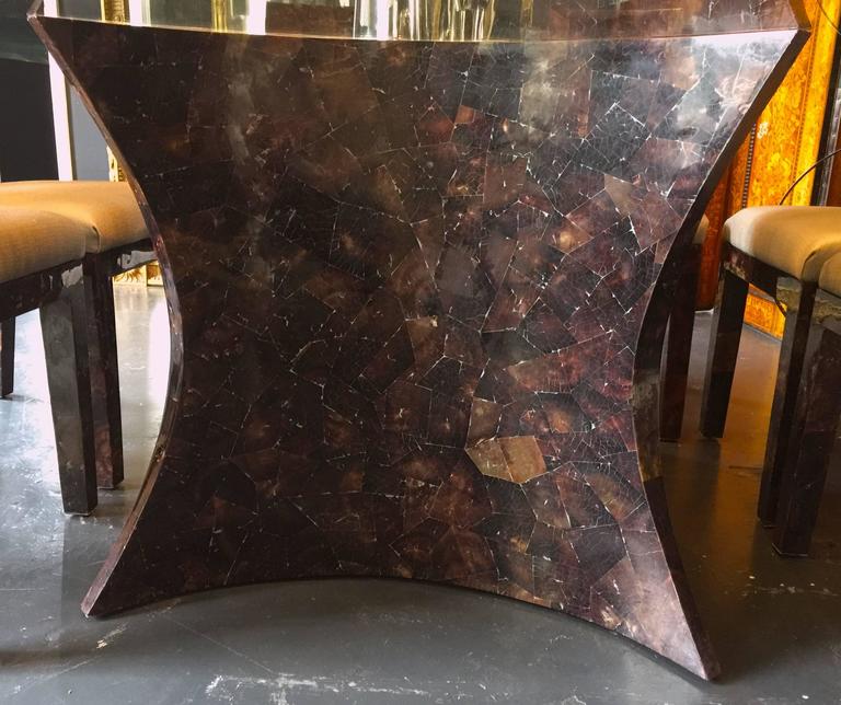 Resin Rectangular Dining Table and Eight Matching Chairs by Budji Layug ...
