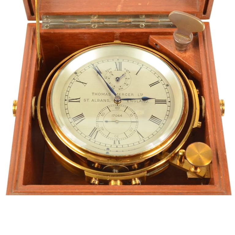 Marine Chronometer Signed Thomas Mercer Ltd. at 1stDibs | thomas mercer ...