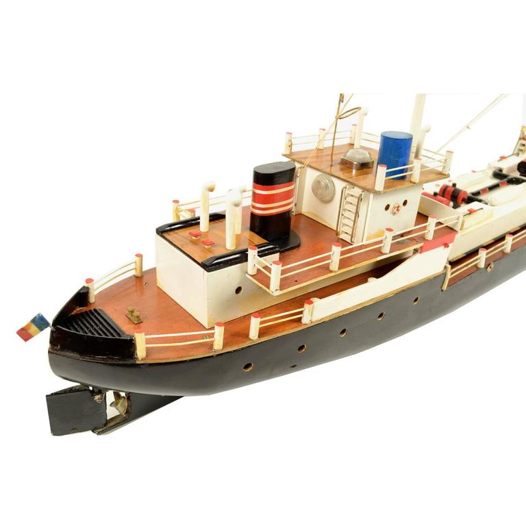 French Ship Model Made in the 1950s at 1stDibs