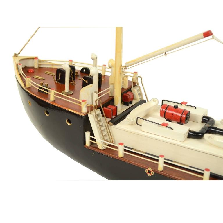 French Ship Model Made in the 1950s at 1stDibs