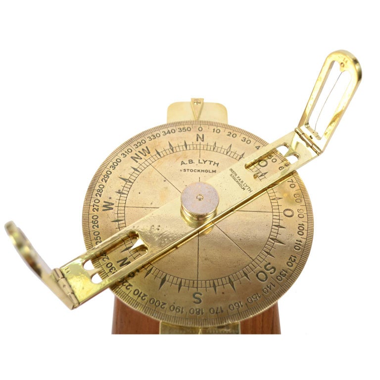 Antique Brass Pelorus Made in Stockholm at 1stDibs