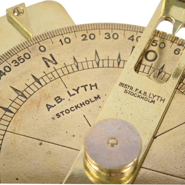 Antique Brass Pelorus Made in Stockholm at 1stDibs