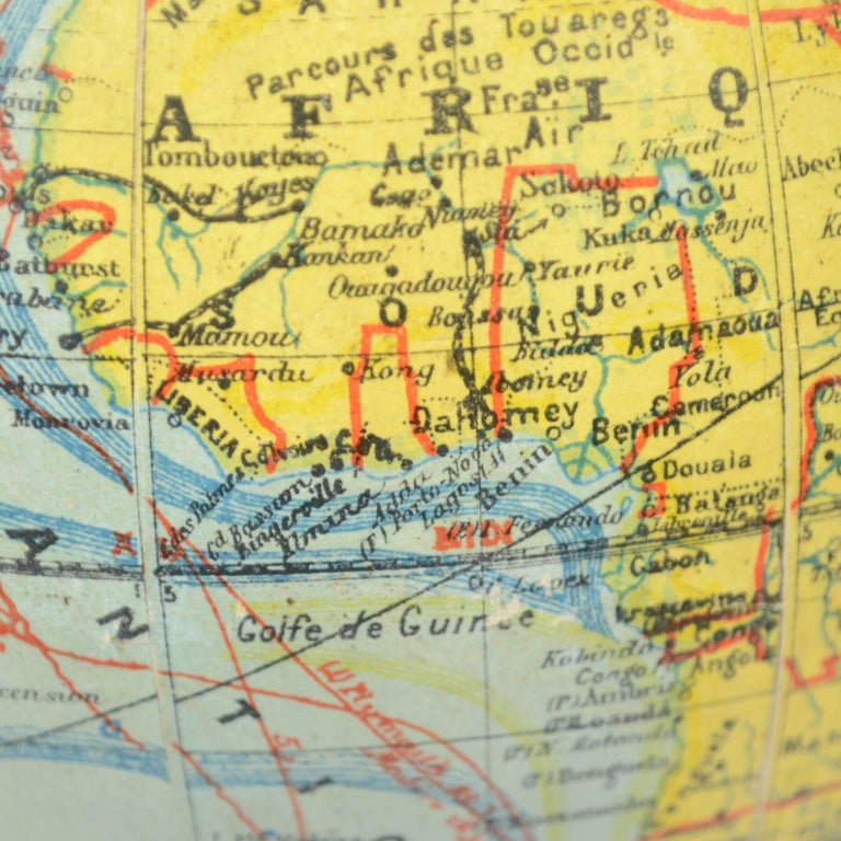 Terrestrial Globe Edited by the French Cartographer J. Forest in the ...