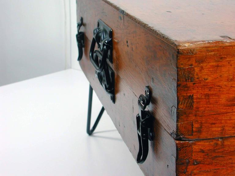 Vintage German Industrial Tool Box Side Table, 1940s at 1stDibs