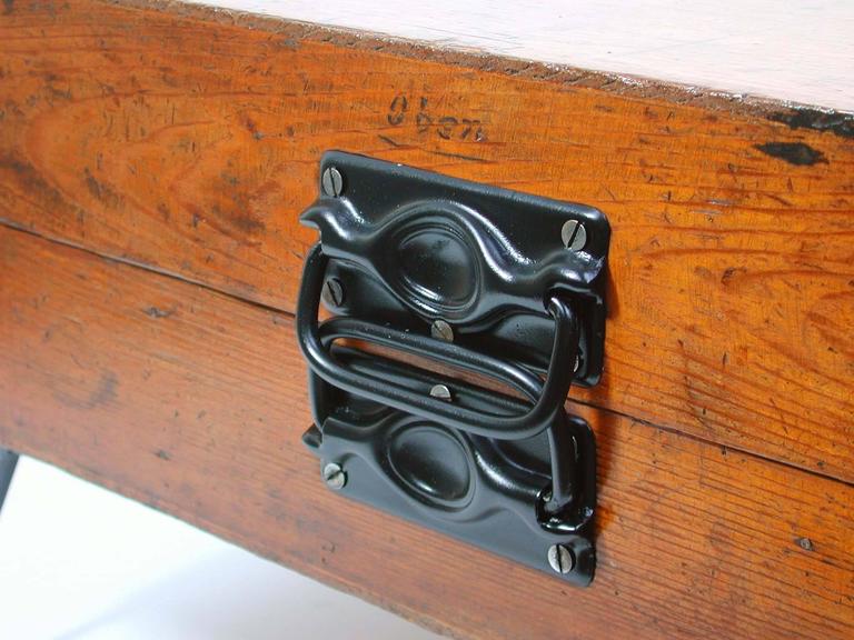 Vintage German Industrial Tool Box Side Table, 1940s at 1stDibs