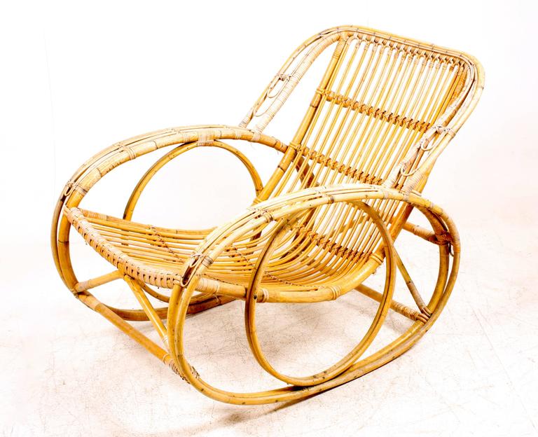 1940s Rocking Chair by R. Wengler For Sale at 1stDibs