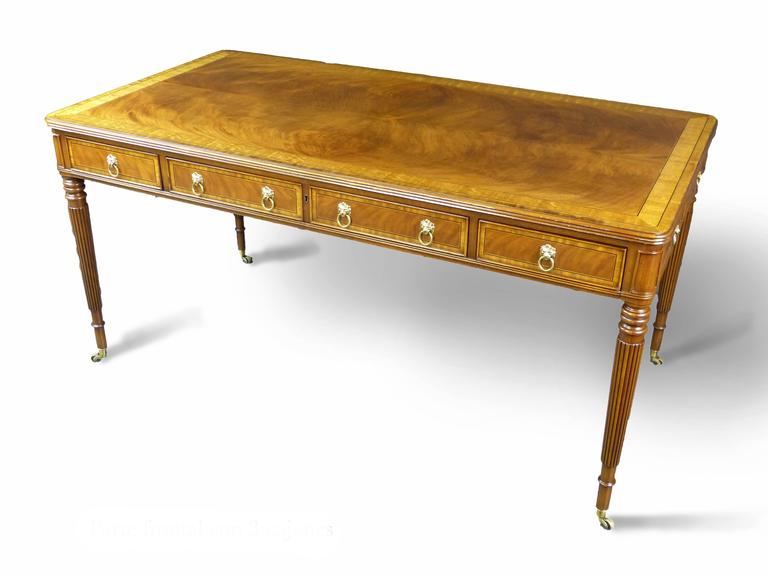 Fine Regency Style Writing Desk by E.J. Victor at 1stDibs