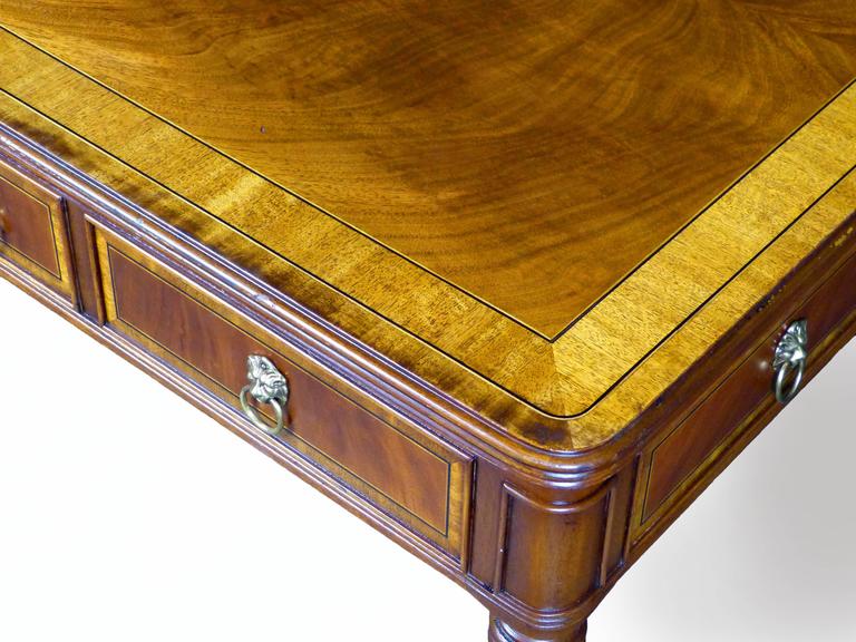 Fine Regency Style Writing Desk by E.J. Victor at 1stDibs
