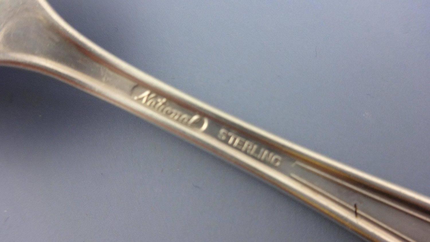 Margaret Rose by National Sterling Silver Dinner Flatware Set 8 Service ...