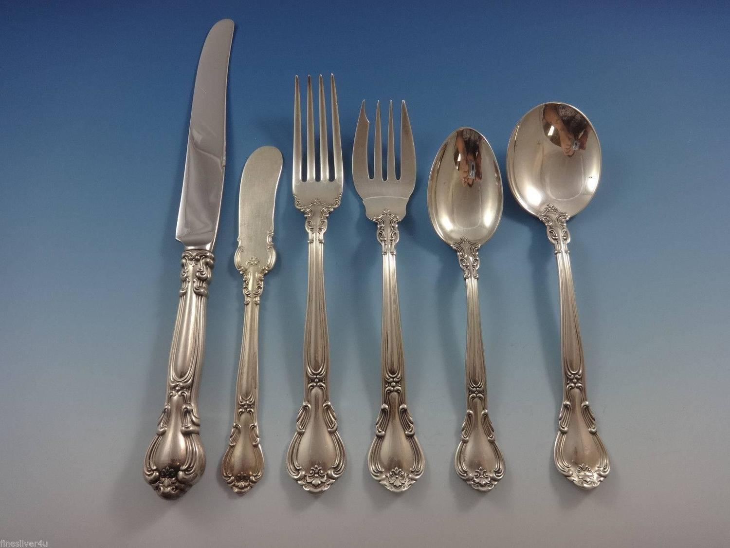 Chantilly by Gorham Sterling Silver Flatware Set for Eight Service 51 ...