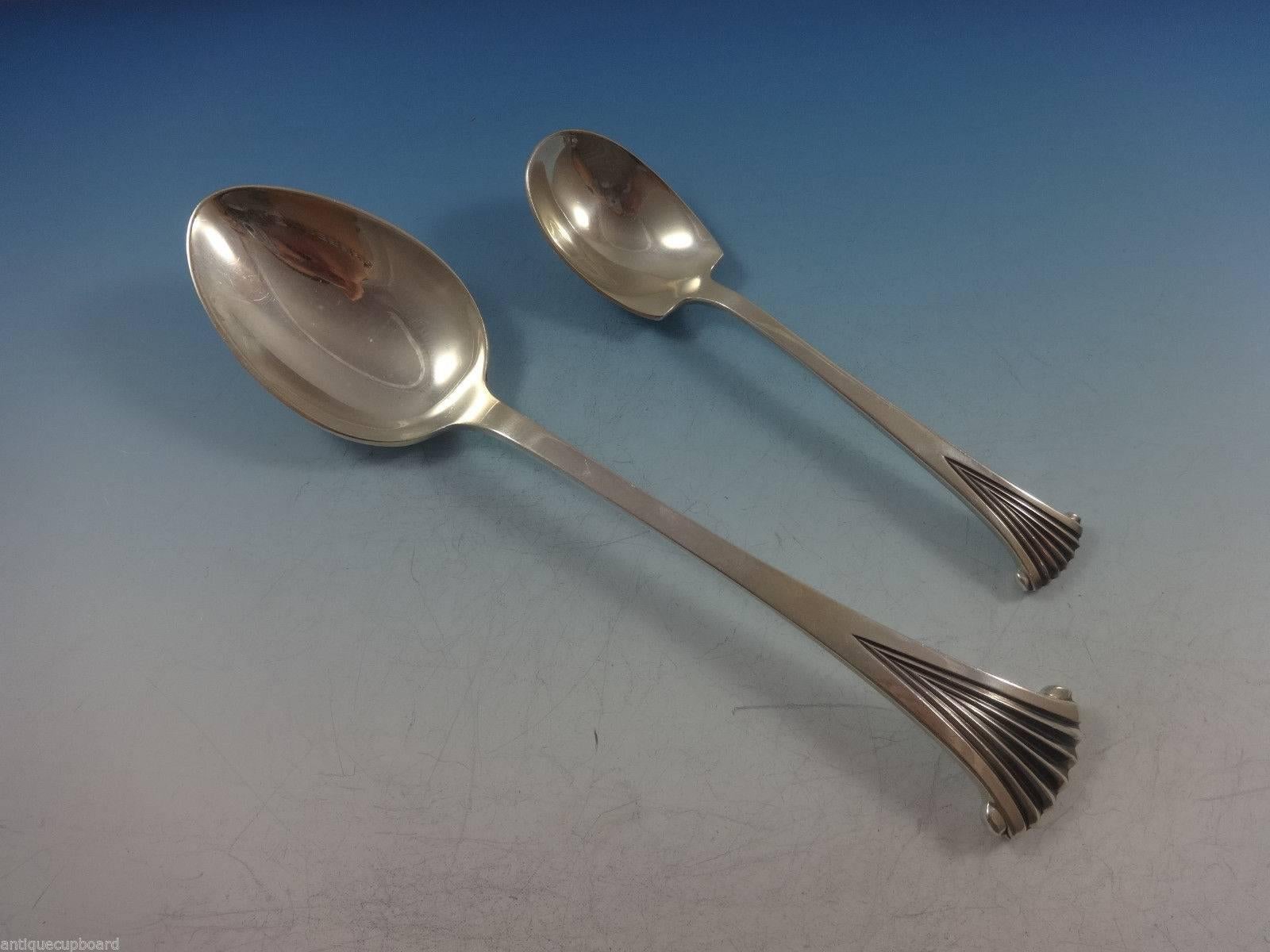 Onslow by Tuttle Sterling Silver Flatware 12 Service Set Luncheon 93 ...