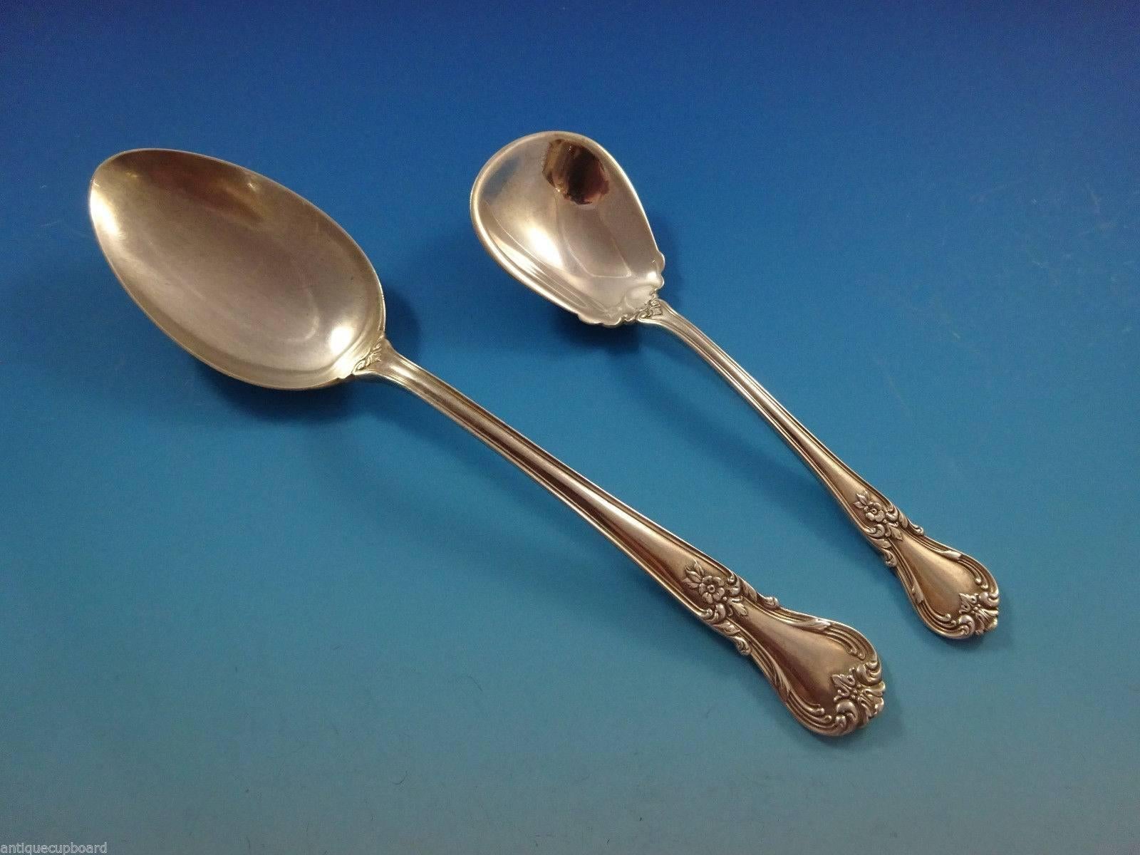 Ancestry by Weidlich Sterling Silver Flatware Set for Eight Service 50 ...