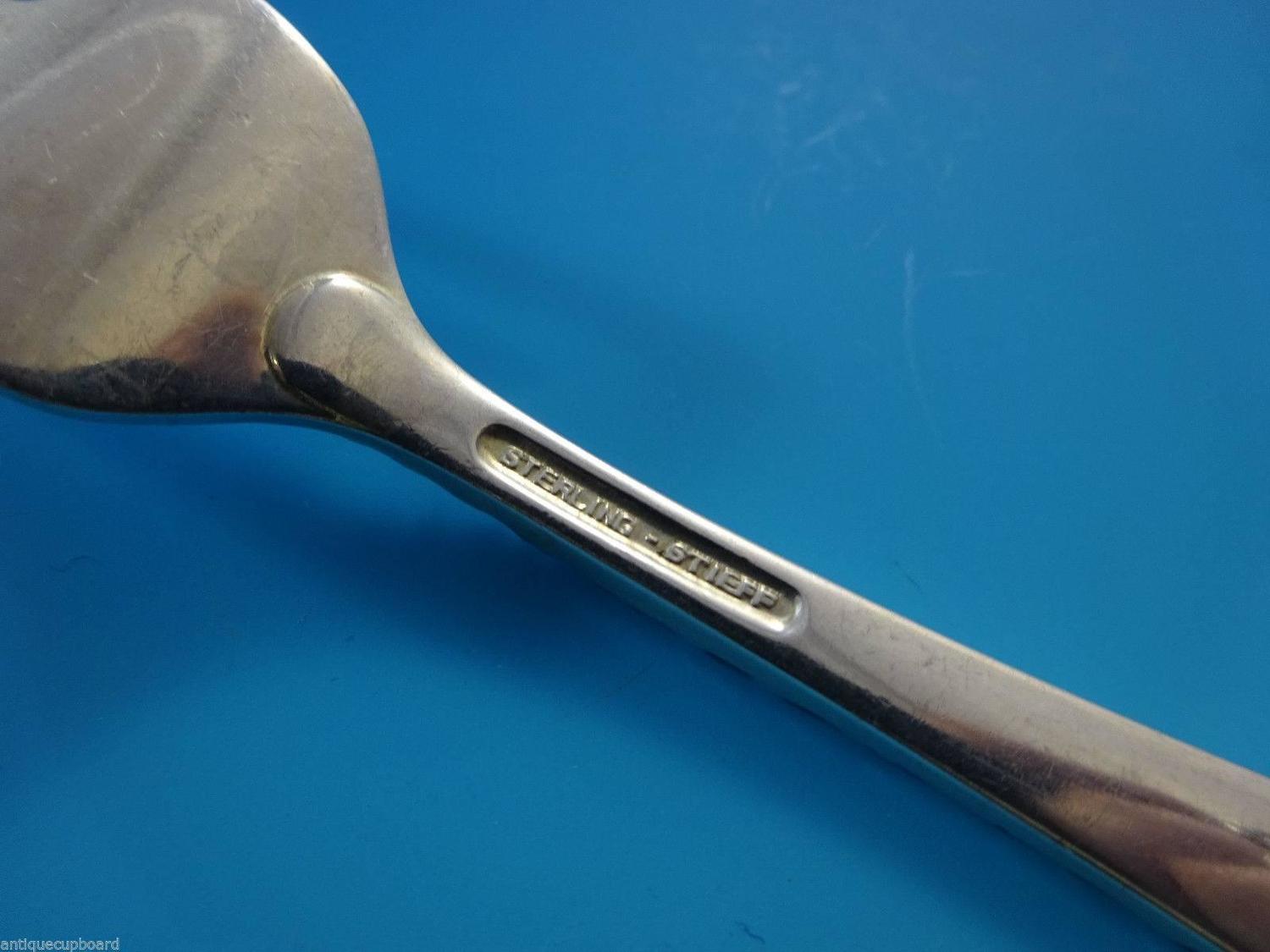 Rose by Stieff Sterling Silver Flatware Set for 12 Service 48 Pieces ...