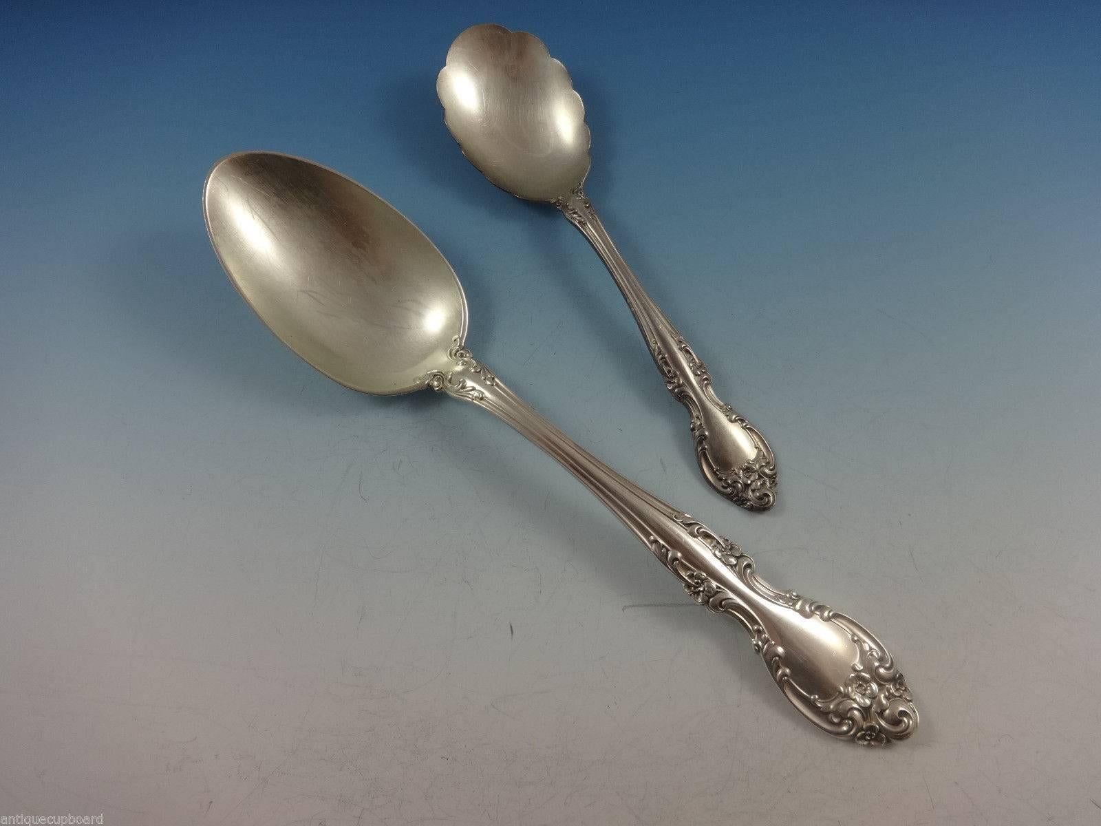 Melrose by Gorham Sterling Silver Flatware Set Service 66 Pieces Dinner ...