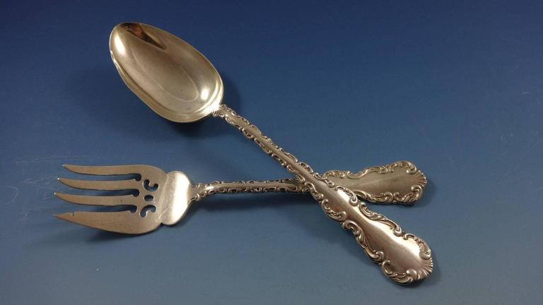 Louis XV by Birks Sterling Silver Dinner Flatware Set 8 Service 90 ...