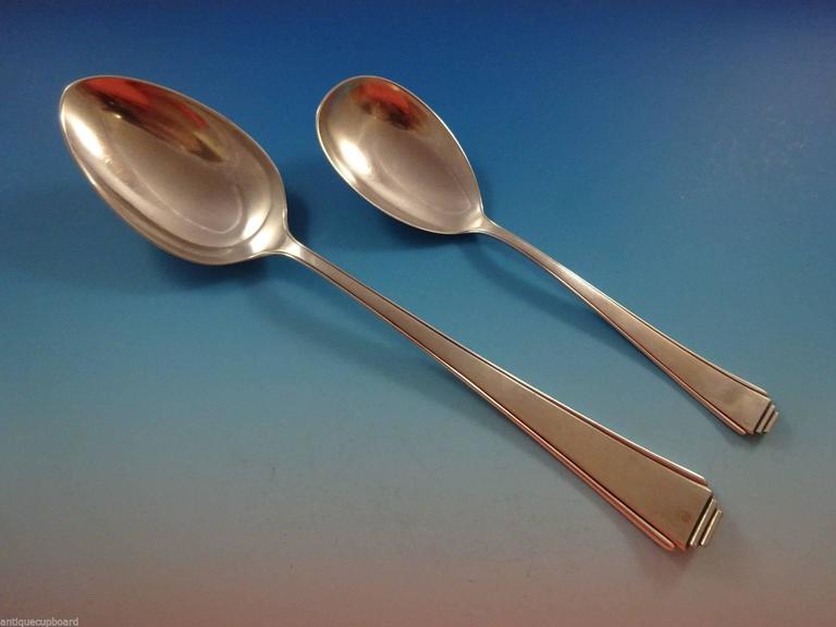 Pyramid by Lutz and Weiss German 800 Silver Dinner Flatware Set Service ...