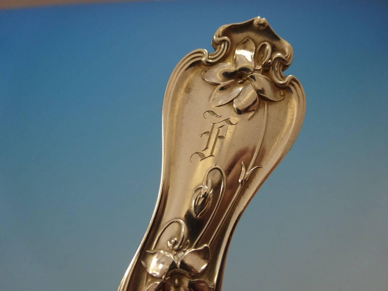 Violet by Whiting Sterling Silver Flatware Service Set 30 Pcs Dinner ...