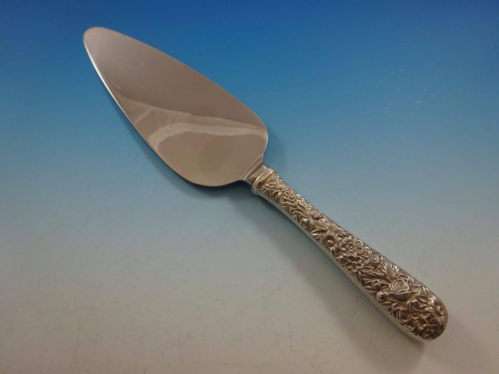 Repousse by Kirk Sterling Silver Flatware Service for 12 Set 49 Pcs ...