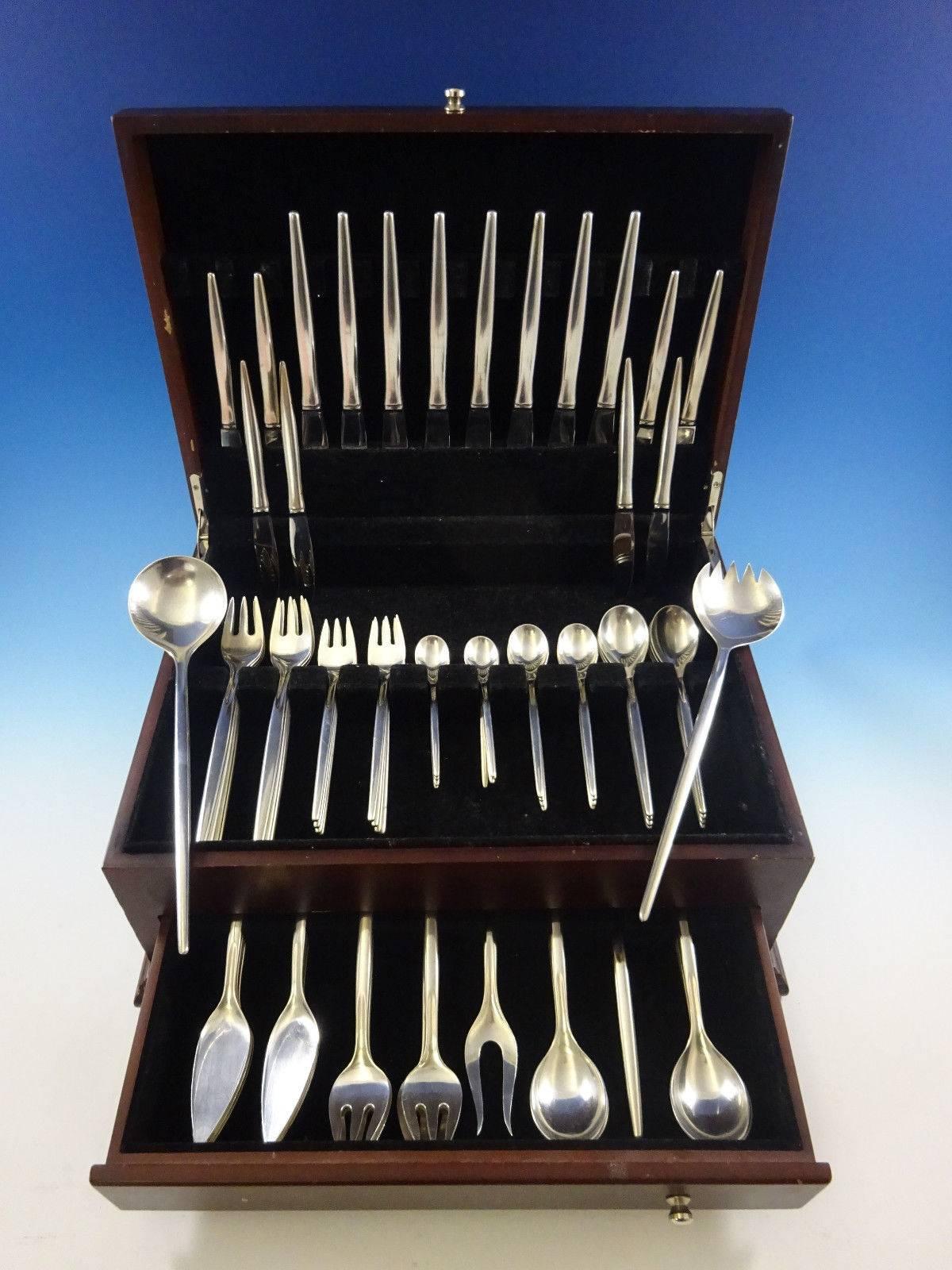 Tulip by Michelsen Sterling Silver Scandinavian Flatware Set of 8 ...