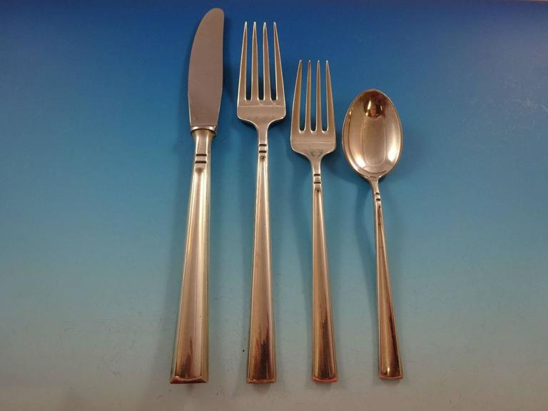 Mexican Art Deco by Codan Sterling Silver Flatware Set 12 Service ...