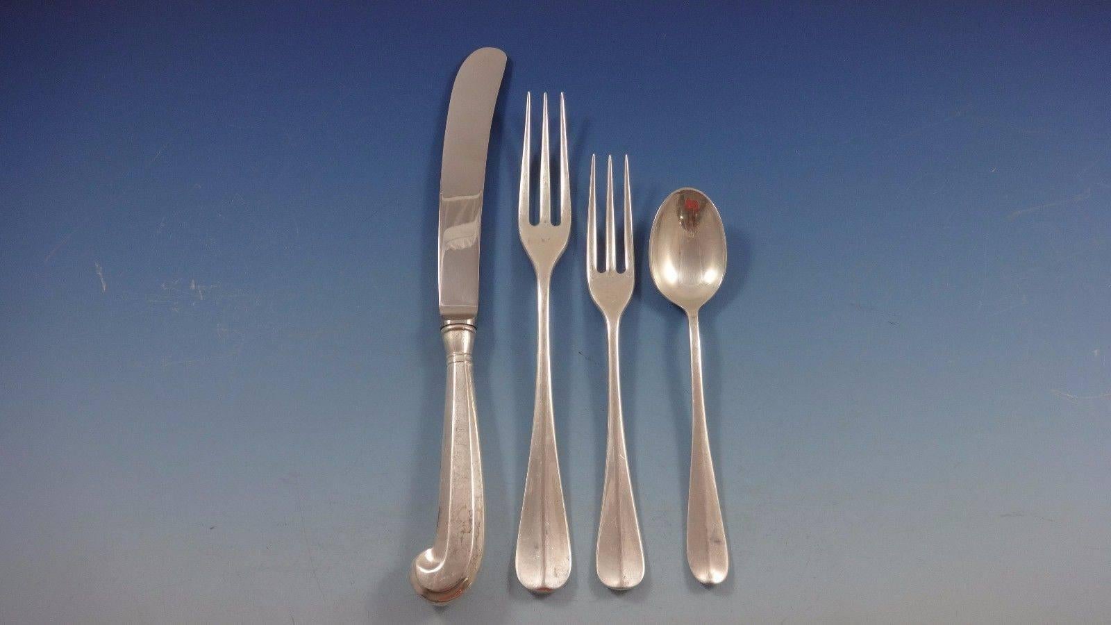 Queen Anne Williamsburg by Stieff Sterling Silver Flatware Set 12 ...