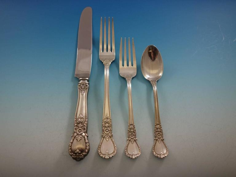 Ballet, Weidlich Sterling Silver Flatware Set for Eight Service 48 ...