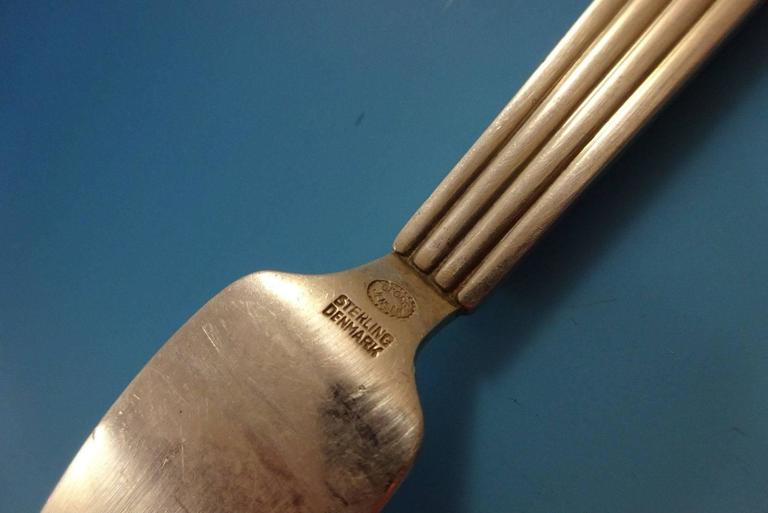 Bernadotte by Georg Jensen Sterling Silver Flatware Set for 8 Service 66 Pieces For Sale at 1stDibs