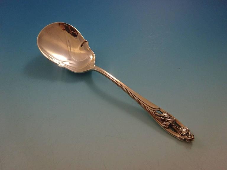 Silver Iris by International Sterling Silver Flatware Set 8 Service, 50 ...