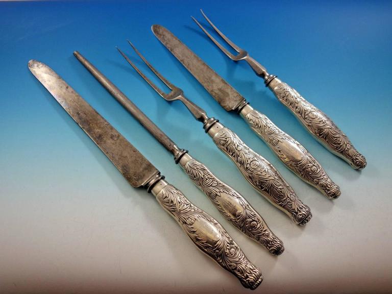 Chrysanthemum by Tiffany and Co Sterling Silver Flatware Set Service ...