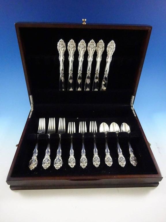 La Scala by Gorham Sterling Silver Flatware Set for Six Service 24 ...