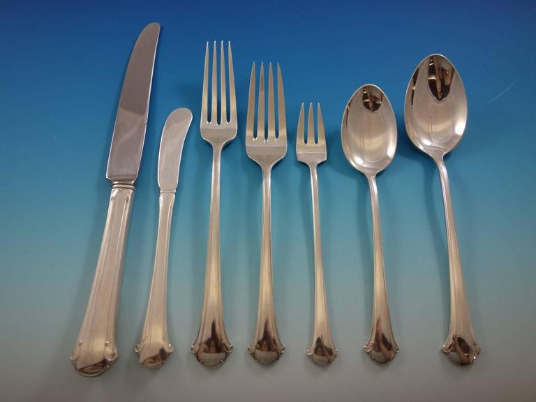 Chippendale by Towle Sterling Silver Flatware Set for 12 Service 84 ...