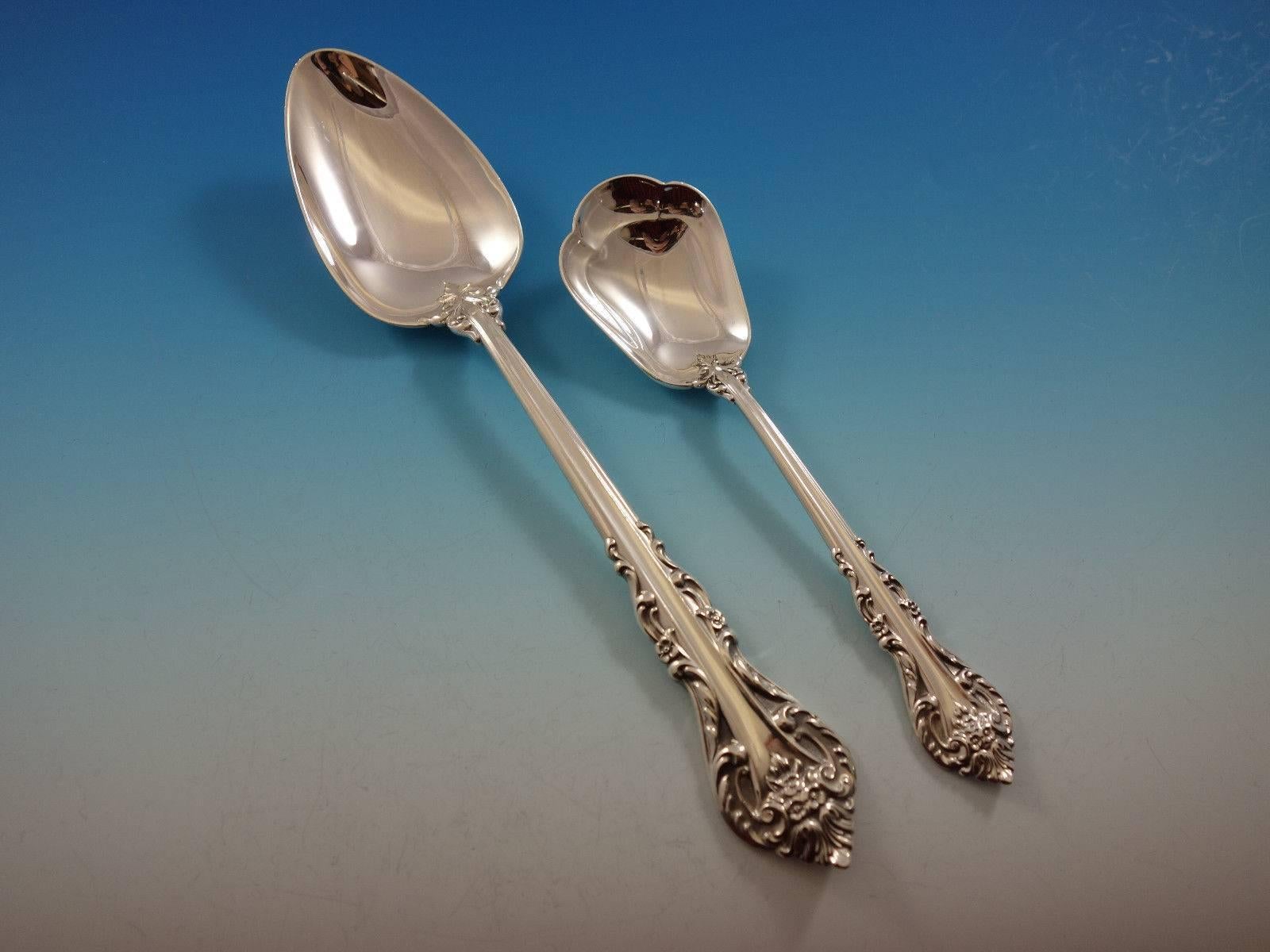 Masterpiece by International Sterling Silver Flatware Set Service 28 ...