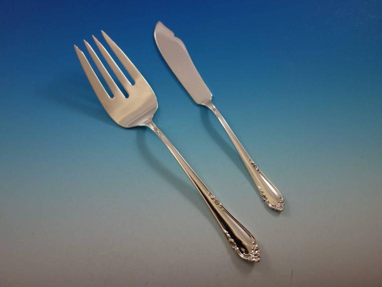 Dancing Flowers by Reed and Barton Sterling Silver Flatware Set 8 ...