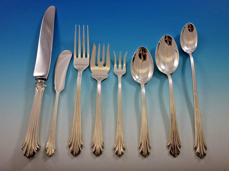 Homewood by Stieff Sterling Silver Flatware Set for Eight Service 67 ...