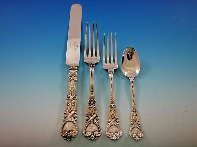 Saint James by Tiffany and Co Sterling Silver Flatware Set Dinner ...
