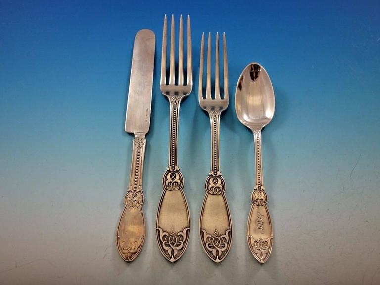 Oriental by John Polhamus Shiebler Sterling Silver Flatware Set 8 ...