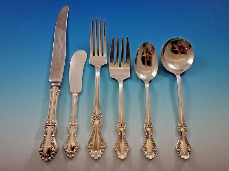 Princess Elizabeth by National Sterling Silver Flatware Set Service 78 ...