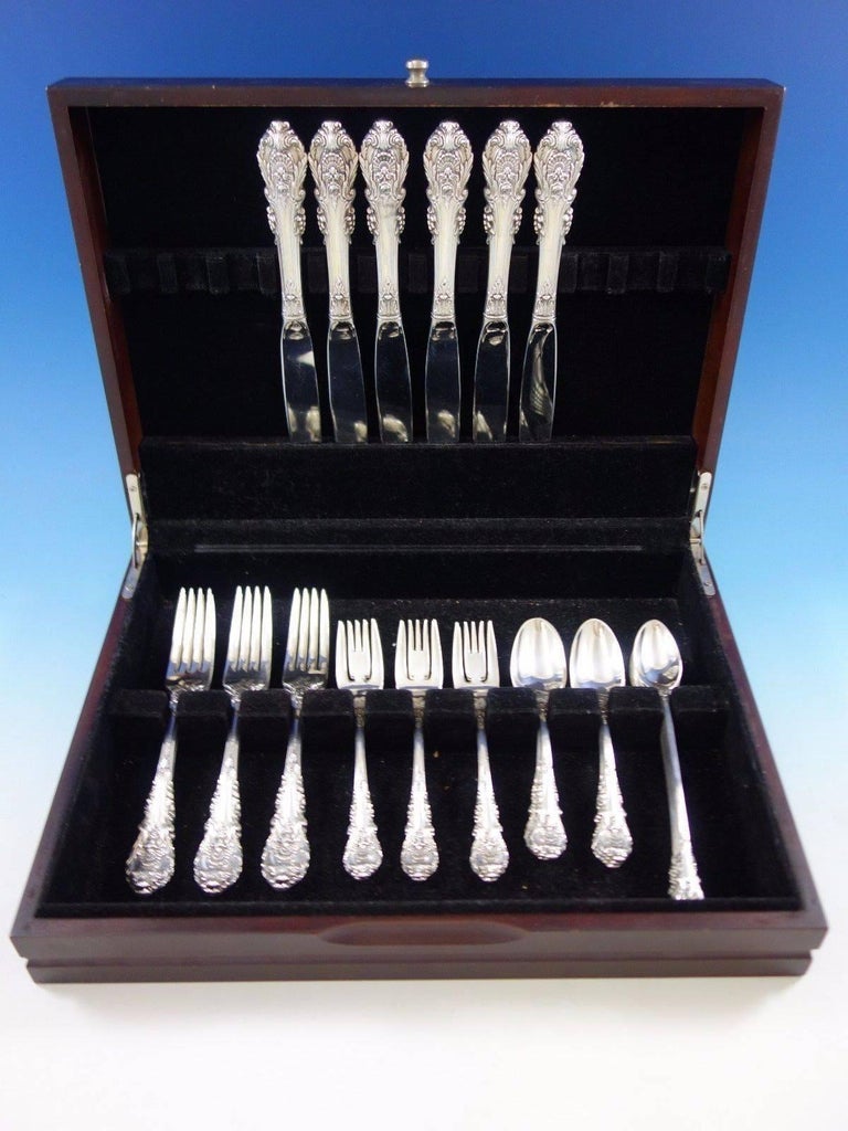 Sir Christopher by Wallace Sterling Silver Flatware Set Service 40 ...