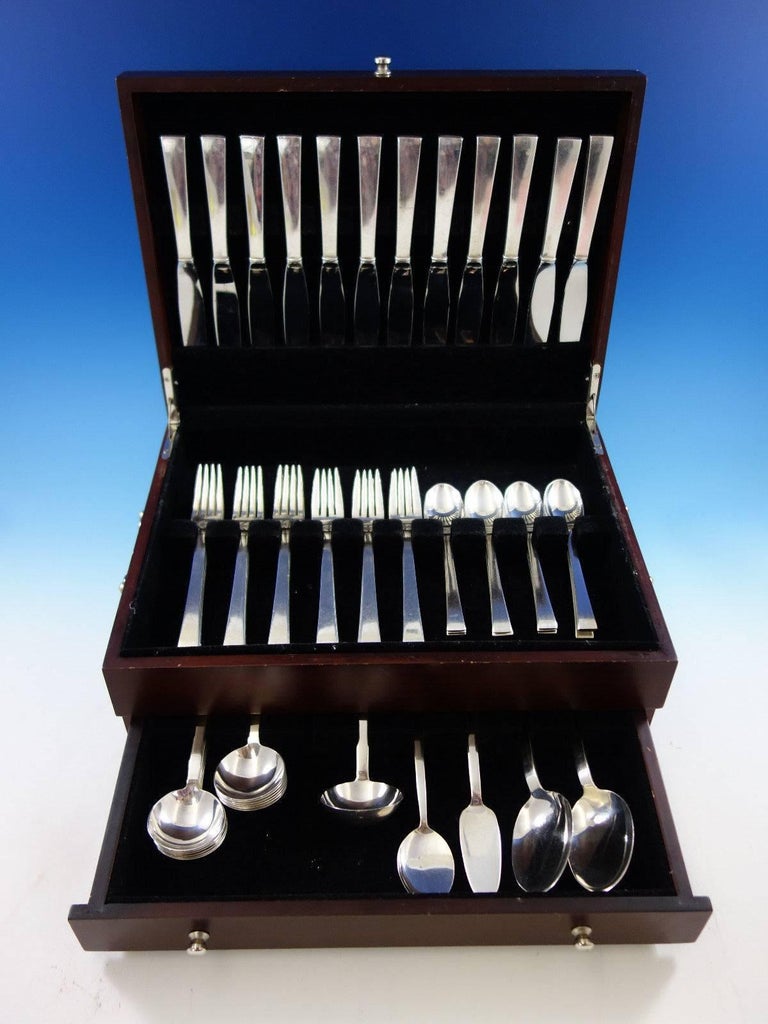 Continental by International Sterling Silver Flatware Set for 12 ...