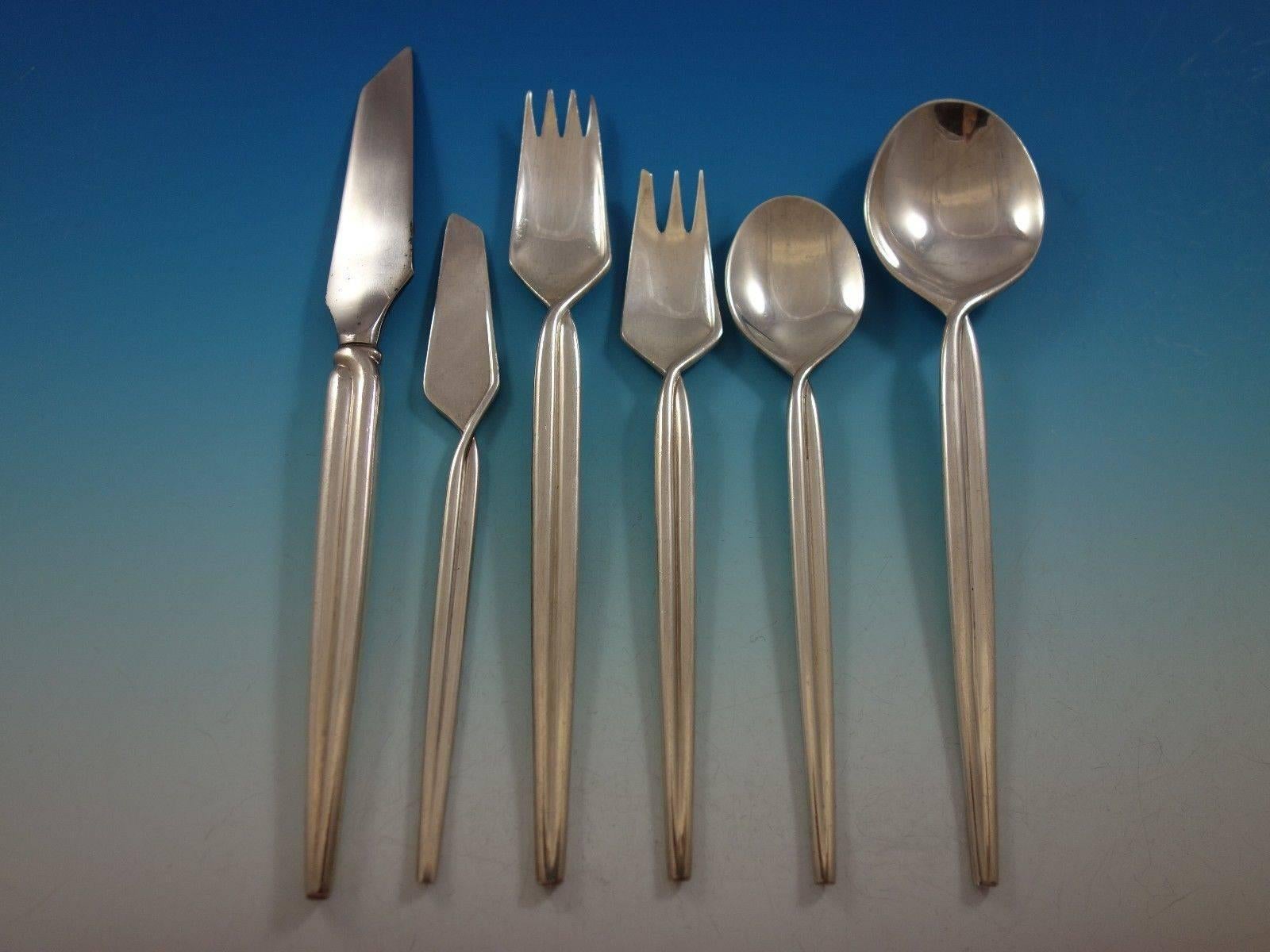 Trenza by Celsa Mexico Sterling Silver Flatware Set Service, Mid ...