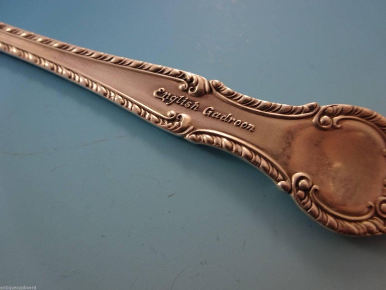 English Gadroon by Gorham Sterling Silver Flatware Set Eight Service 32 ...